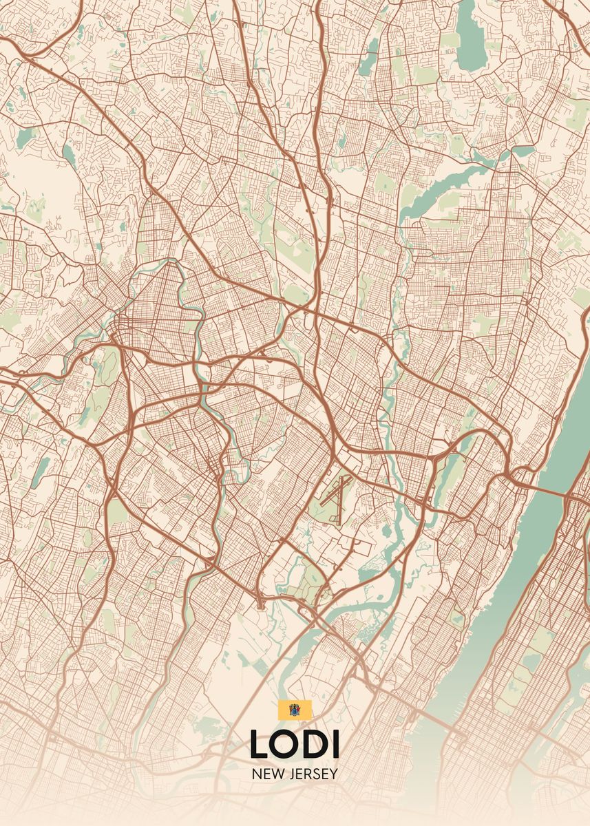 'Lodi NJ' Poster by IMR Designs | Displate