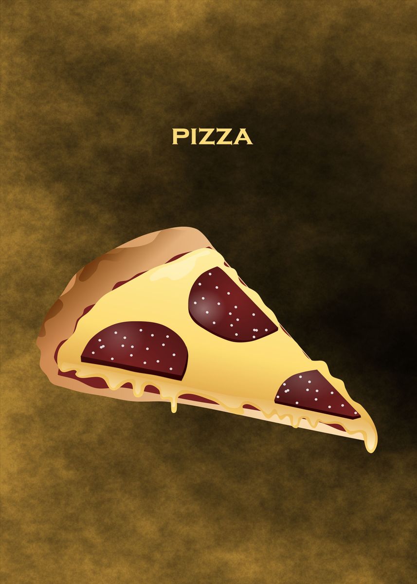 'slice of pizza ' Poster by Spring Flower | Displate