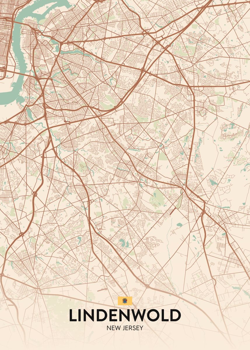 'Lindenwold NJ' Poster, picture, metal print, paint by IMR Designs ...