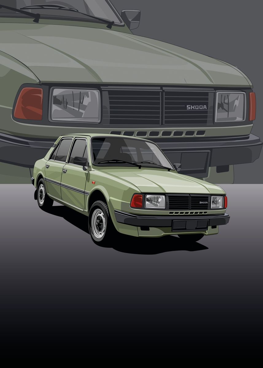 '1988 Skoda 120L ' Poster, picture, metal print, paint by capture art ...