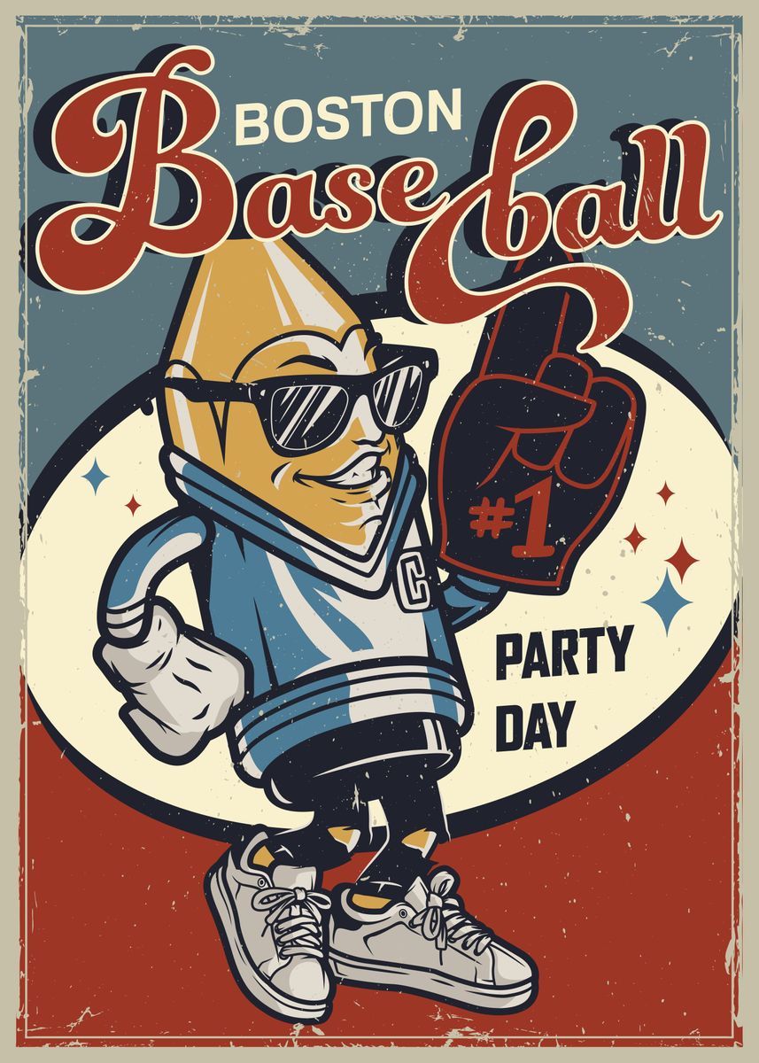 'Vintage colorful Poster' Poster, picture, metal print, paint by ...