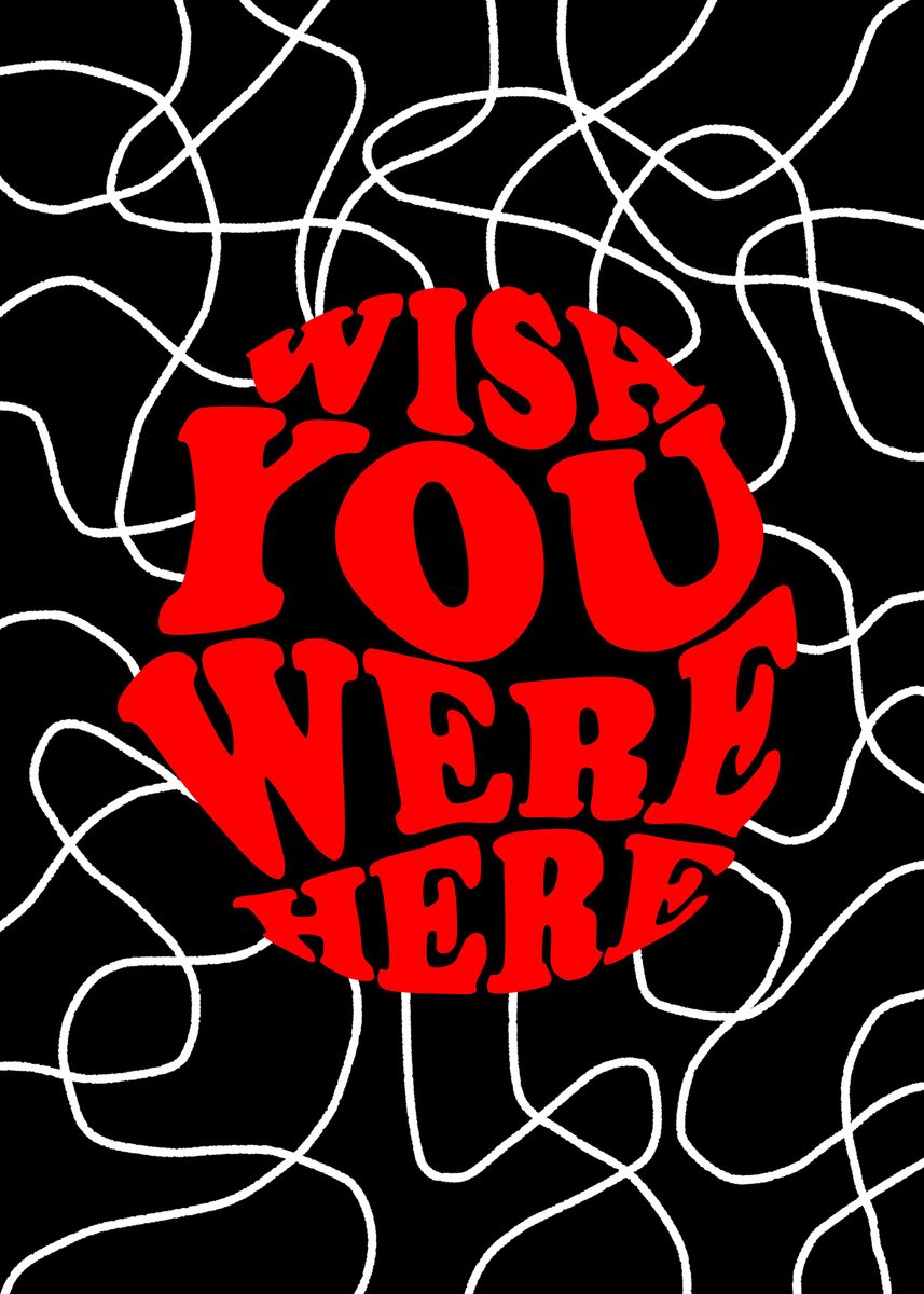 'travis here' Poster, picture, metal print, paint by Ways Shops | Displate