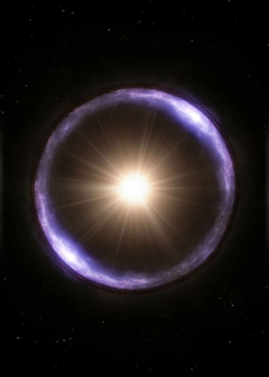 'James Webb Einstein Ring' Poster by Vuk | Displate