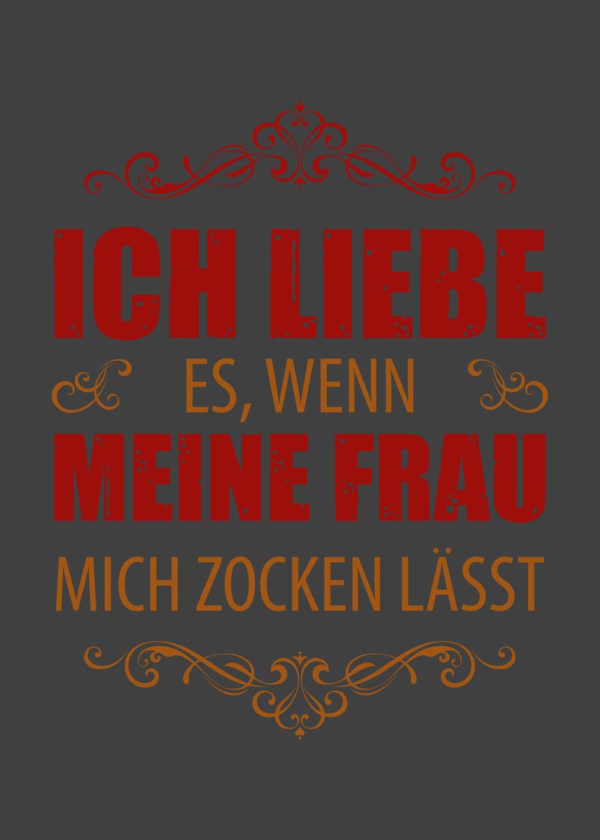 'I love my wife' Poster, picture, metal print, paint by BeMi | Displate