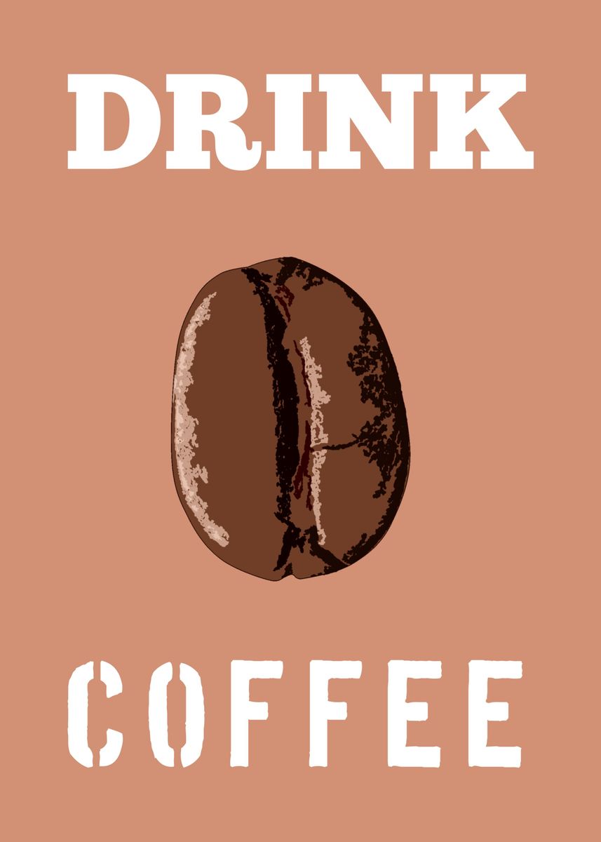'Coffee beans' Poster, picture, metal print, paint by Gompal Hoy | Displate