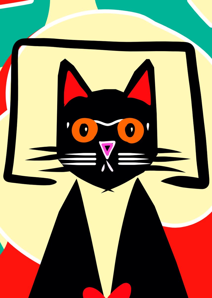 'Strange Cats' Poster, picture, metal print, paint by Ilya Danilov ...