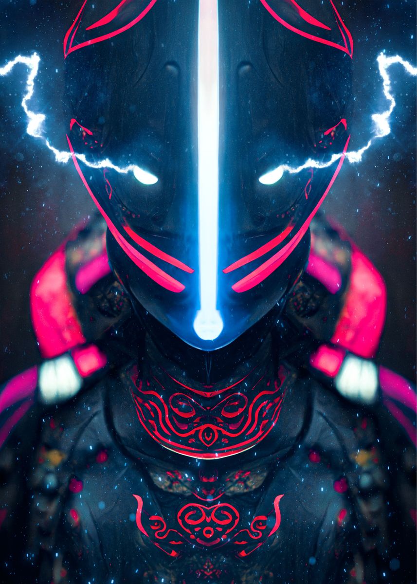 'Electric Ryder' Poster, picture, metal print, paint by SemArt | Displate