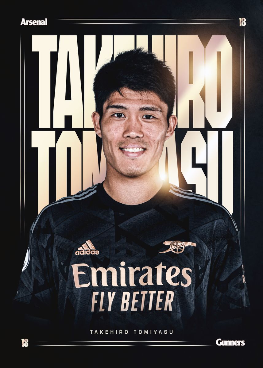 'Tomiyasu' Poster by Arsenal | Displate