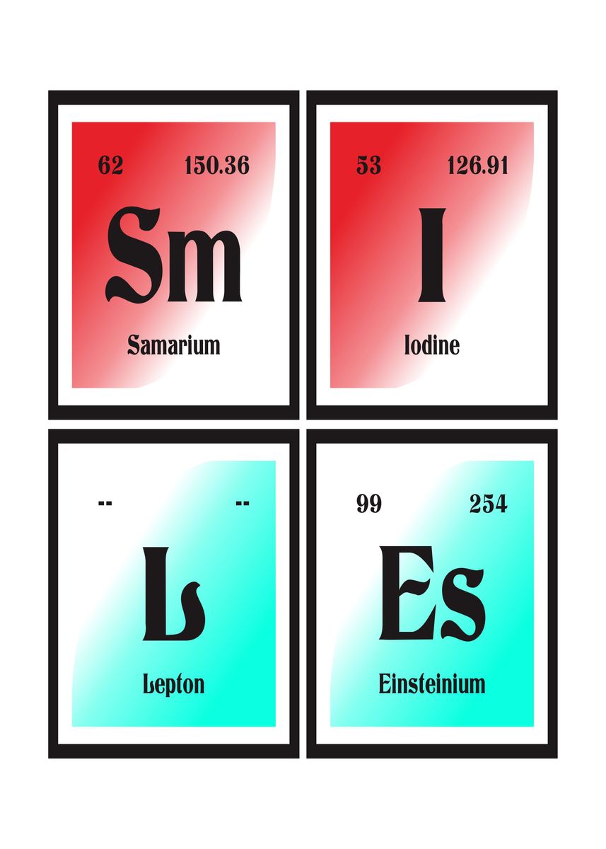 'Element of Smiles' Poster by Maozva | Displate