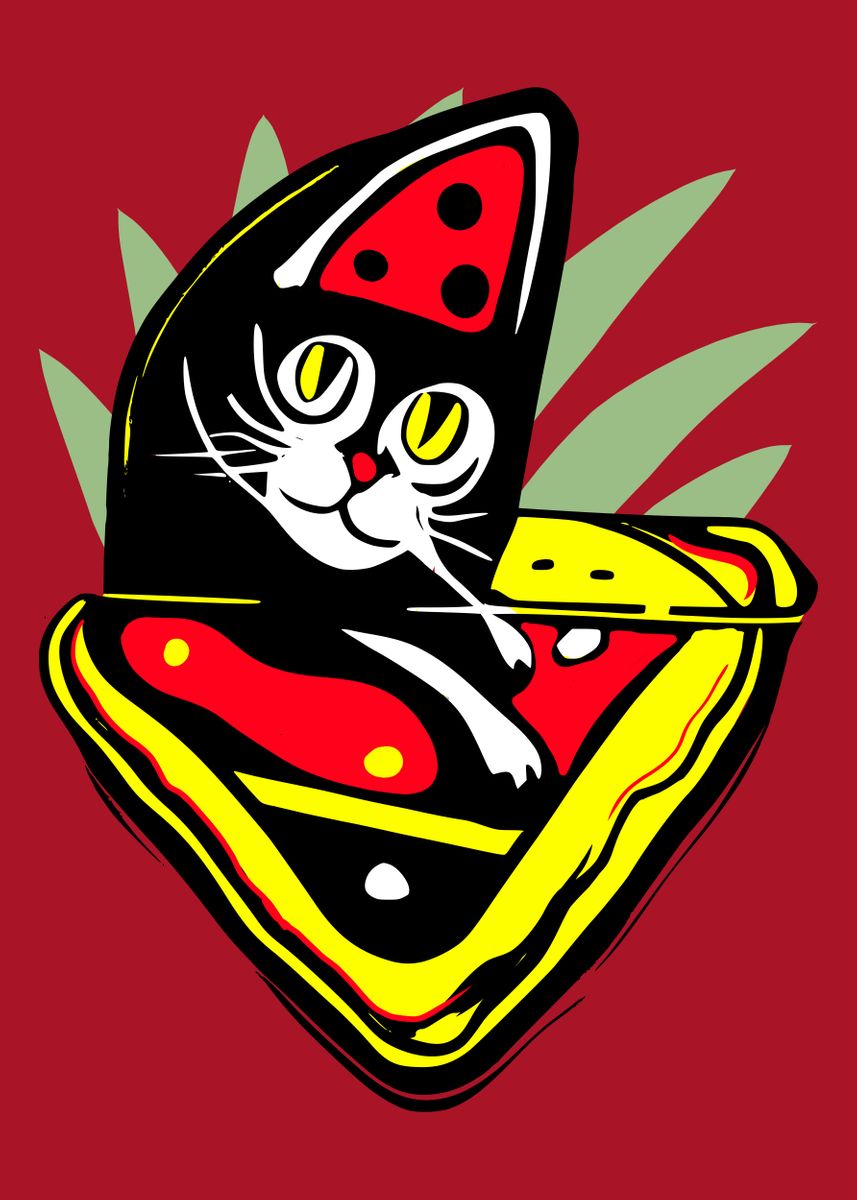 'Strange Cats' Poster, picture, metal print, paint by Ilya Danilov ...