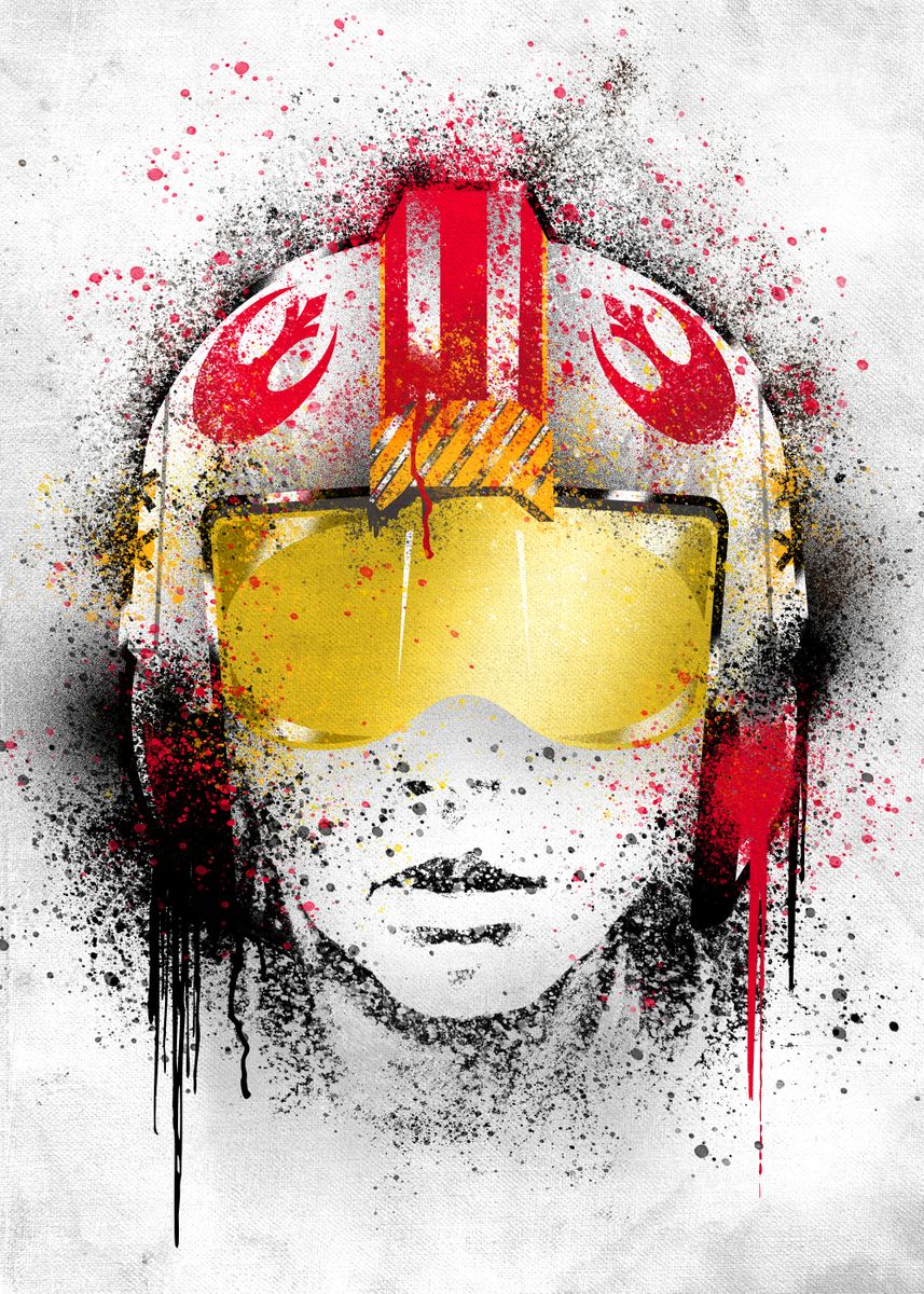 'Luke Graffitti' Poster, picture, metal print, paint by Star Wars ...