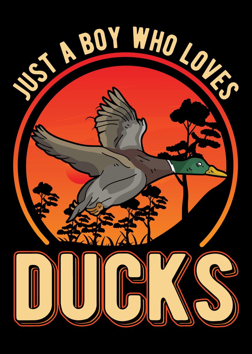 'Duck Gift Breeder' Poster, picture, metal print, paint by ...