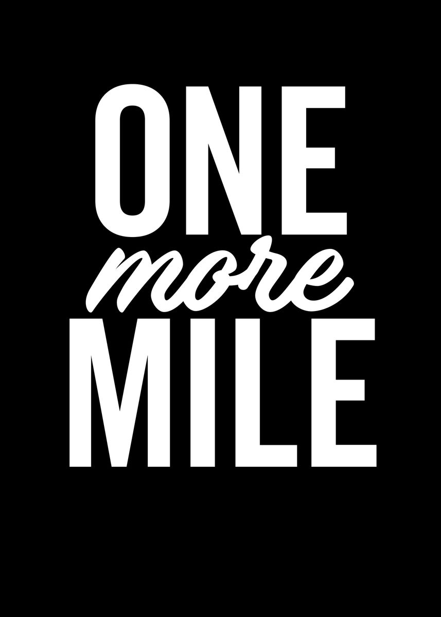 'One More Mile' Poster, picture, metal print, paint by Francois ...