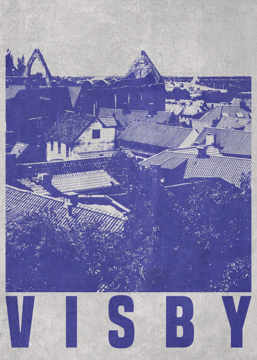 'Visby' Poster, picture, metal print, paint by denvector | Displate