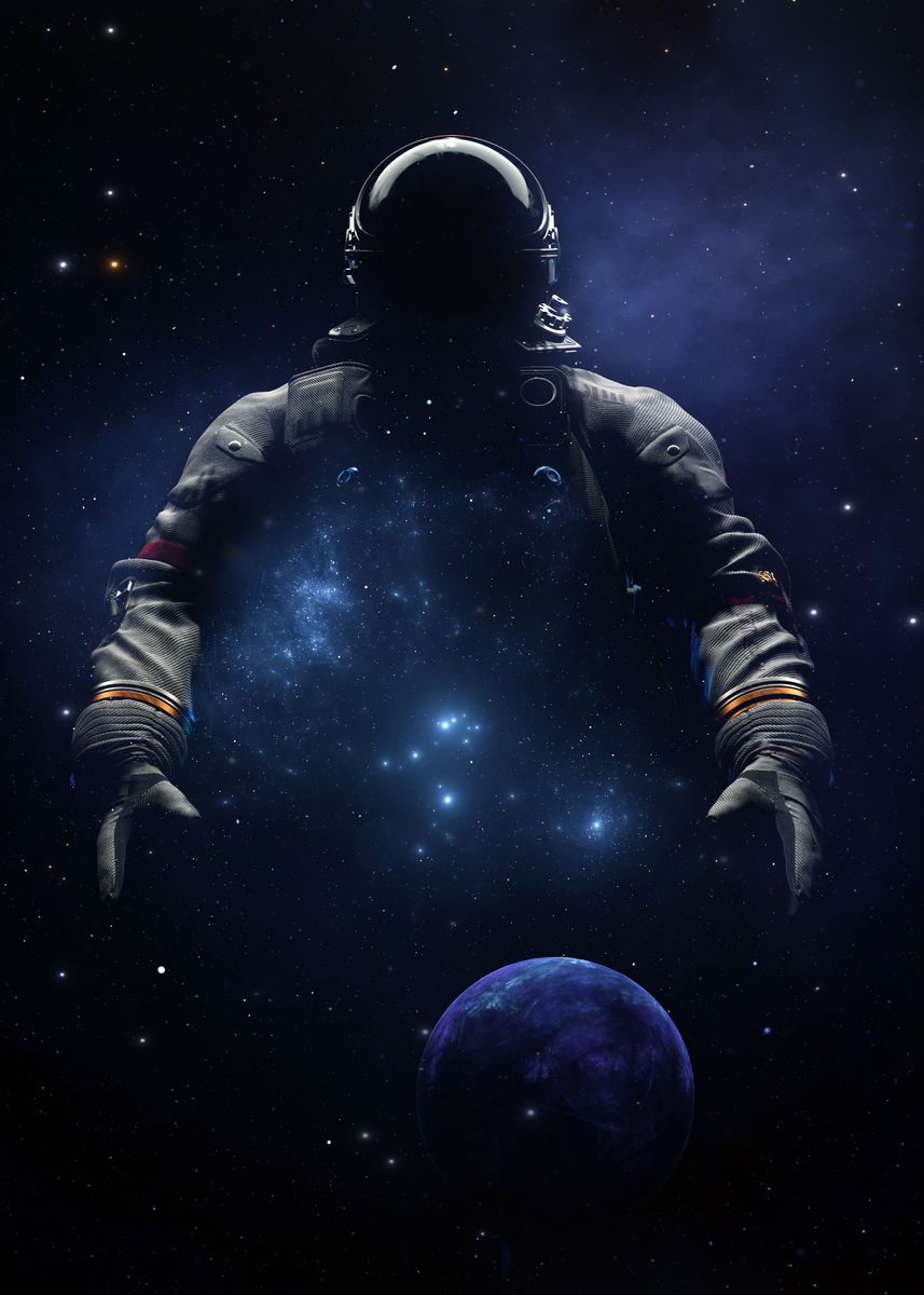 'Spaceman' Poster, picture, metal print, paint by Vintage Painting ...