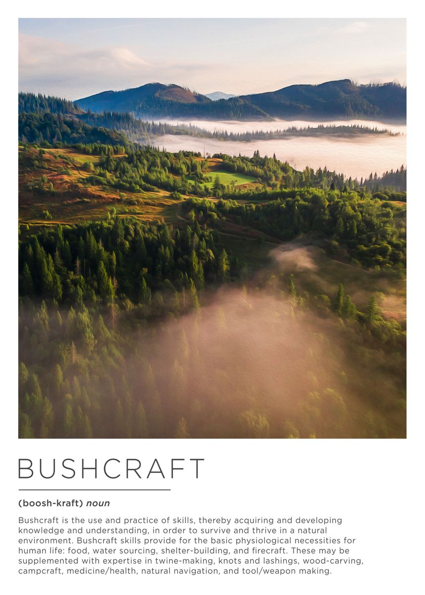 'Bushcraft Landscape 5' Poster by 84PixelDesign | Displate