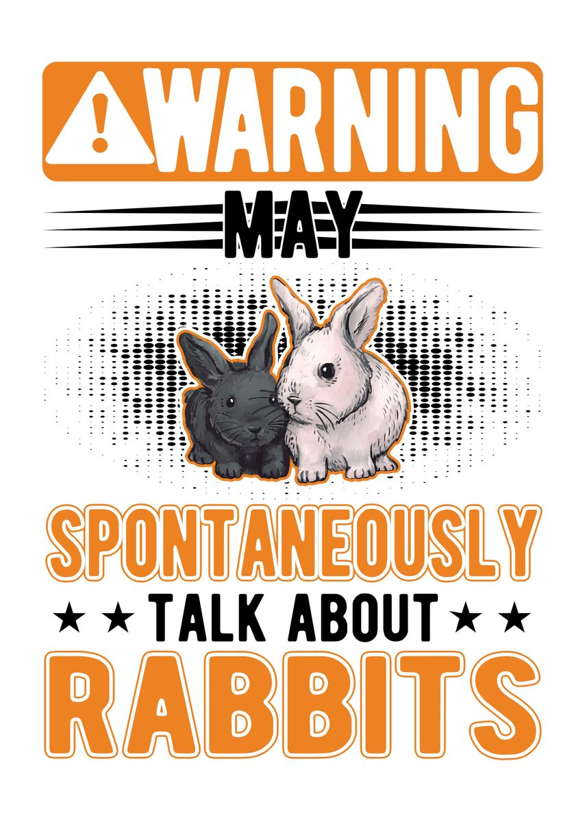 'Rabbit Stable Bunny' Poster, picture, metal print, paint by ...