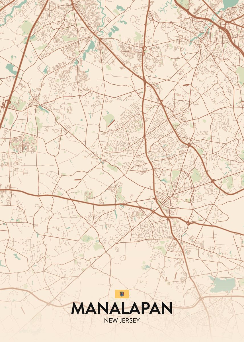 'Manalapan NJ' Poster by IMR Designs | Displate