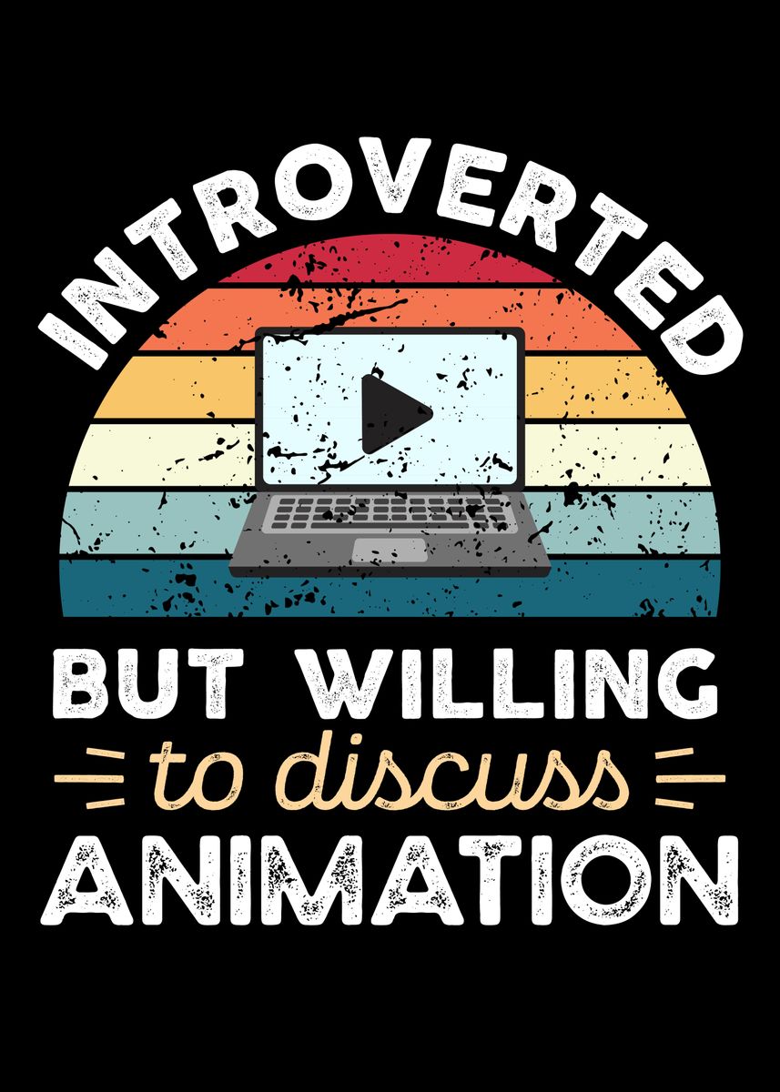 'Introverted Animation' Poster, picture, metal print, paint by Phil ...