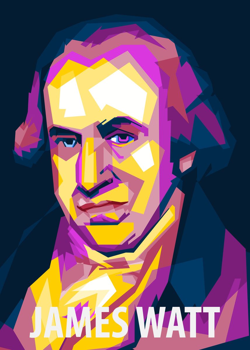 'the inventor Watt' Poster, picture, metal print, paint by Wahyu Candra ...