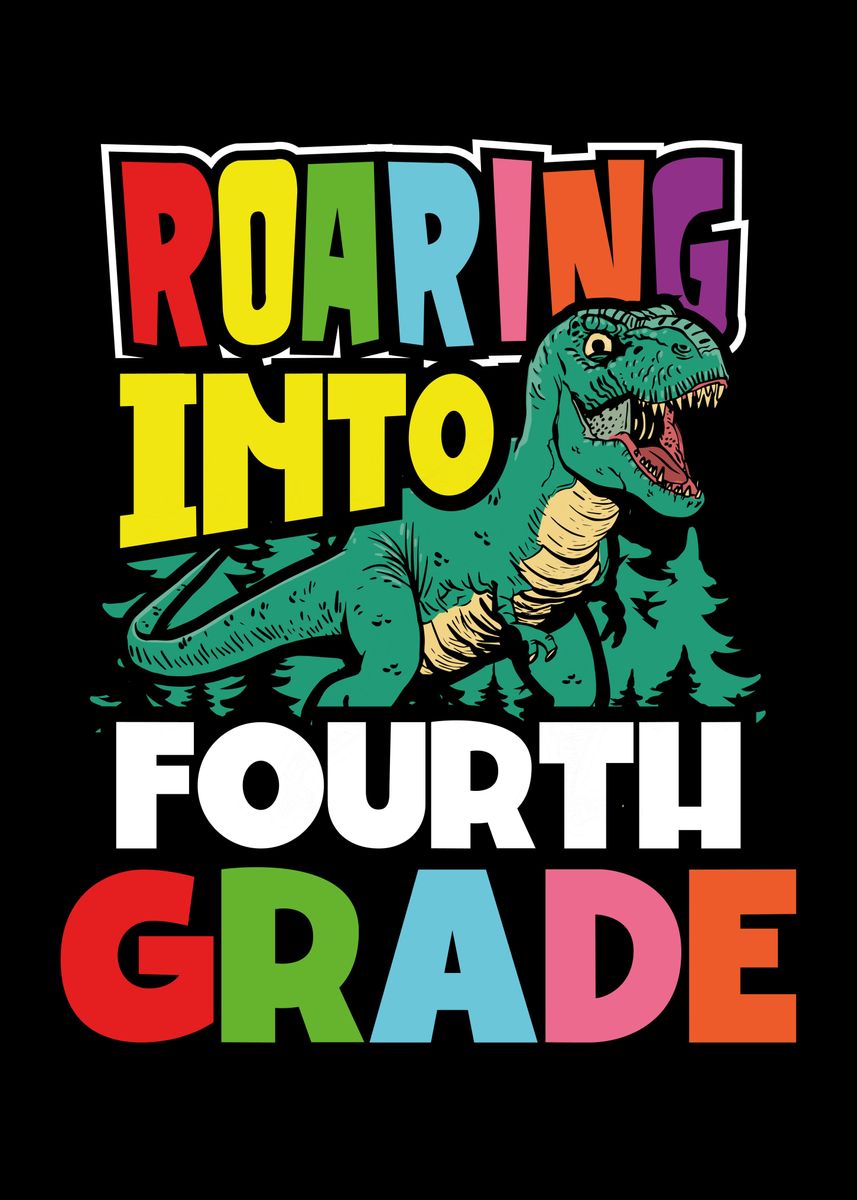 'Ready to crash 4th grade' Poster, picture, metal print, paint by BeMi ...
