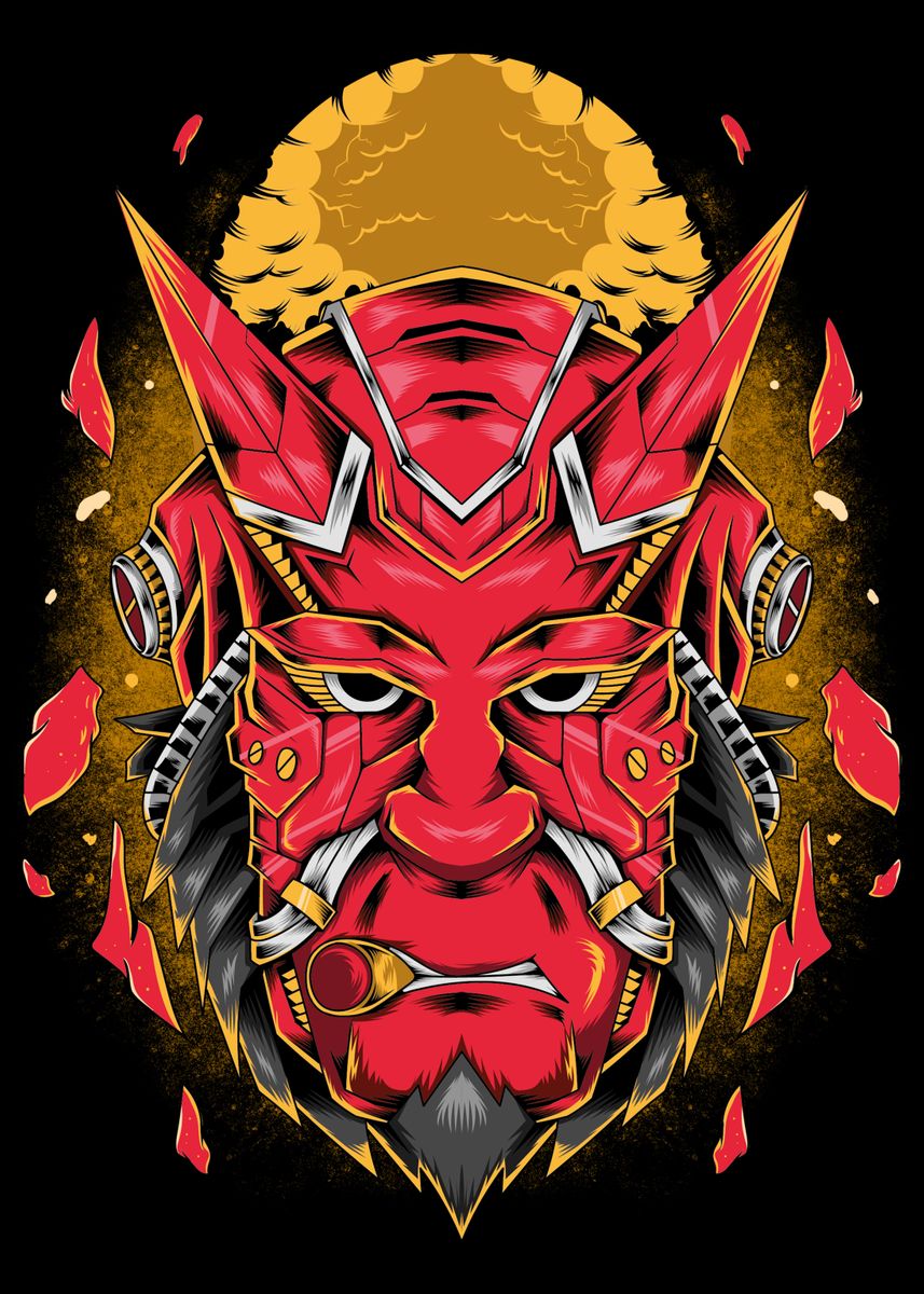 'Hell Bot' Poster, picture, metal print, paint by buluk kumis | Displate