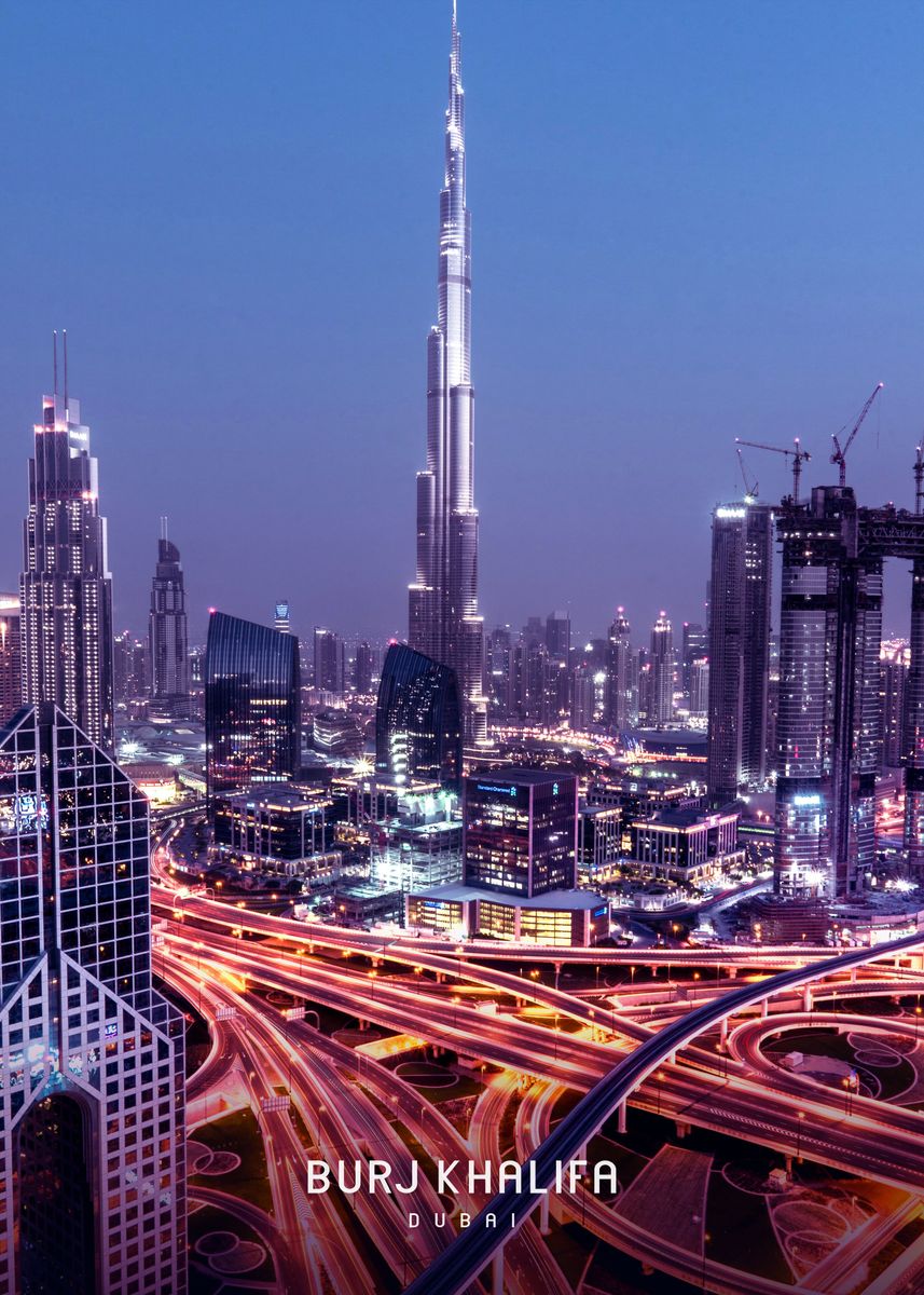 'Burj Khalifa ' Poster by Travel Addict | Displate