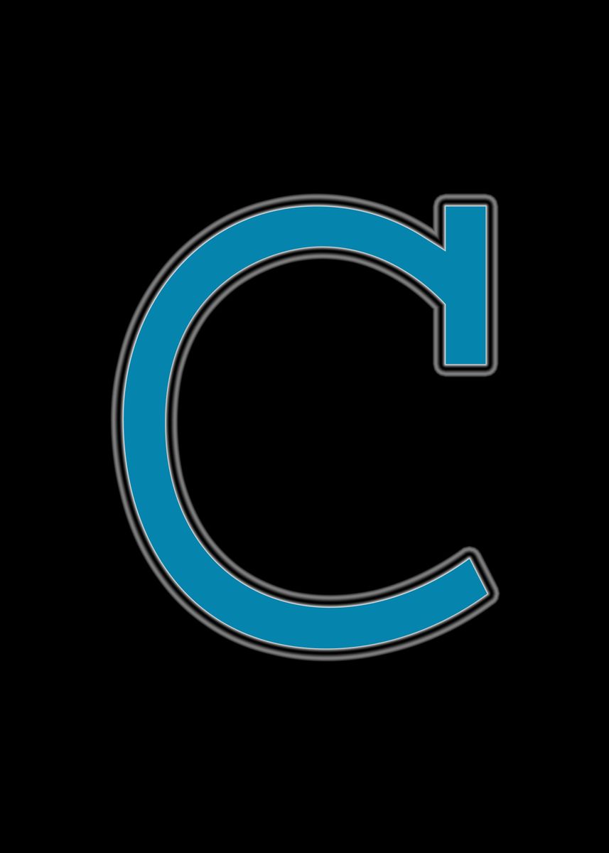 'c letter' Poster by The Volcano | Displate