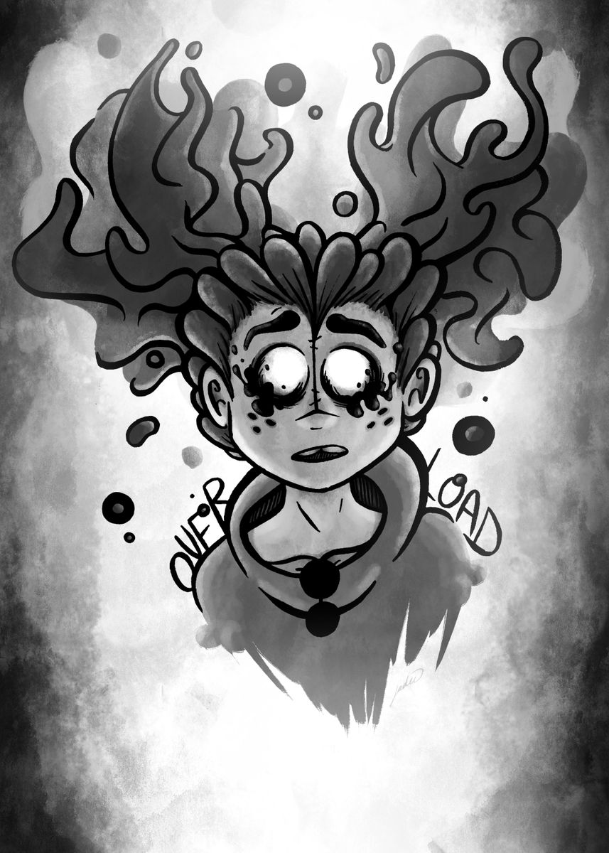 'Overload' Poster, picture, metal print, paint by KiwyZzonk | Displate