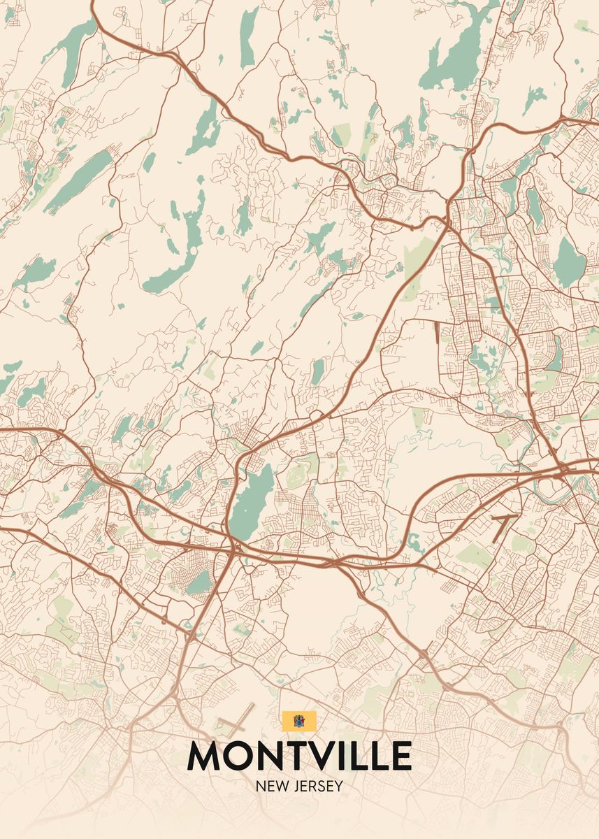 'Montville NJ' Poster by IMR Designs | Displate