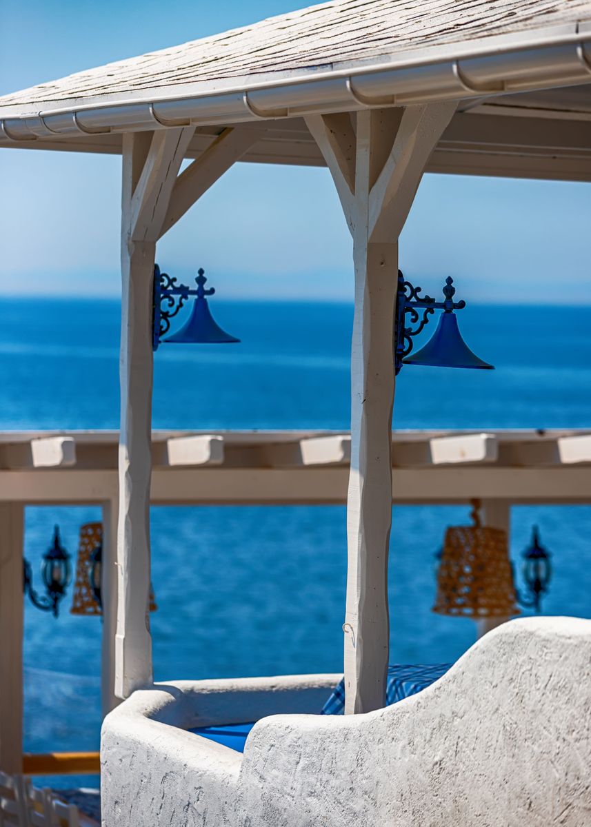 'Greek cafe atmosphere ' Poster by anettastar | Displate