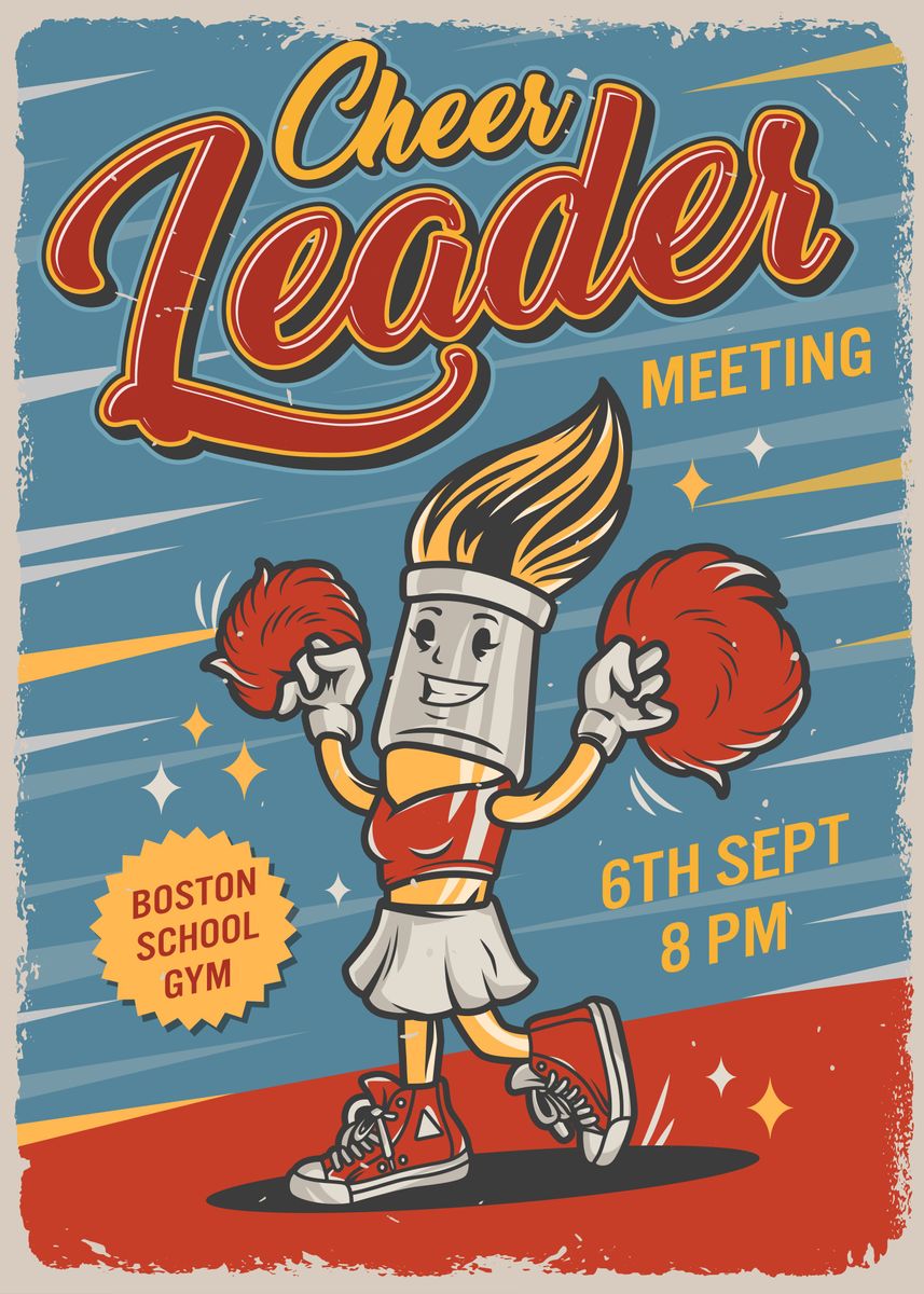 'Vintage college posters' Poster, picture, metal print, paint by ...
