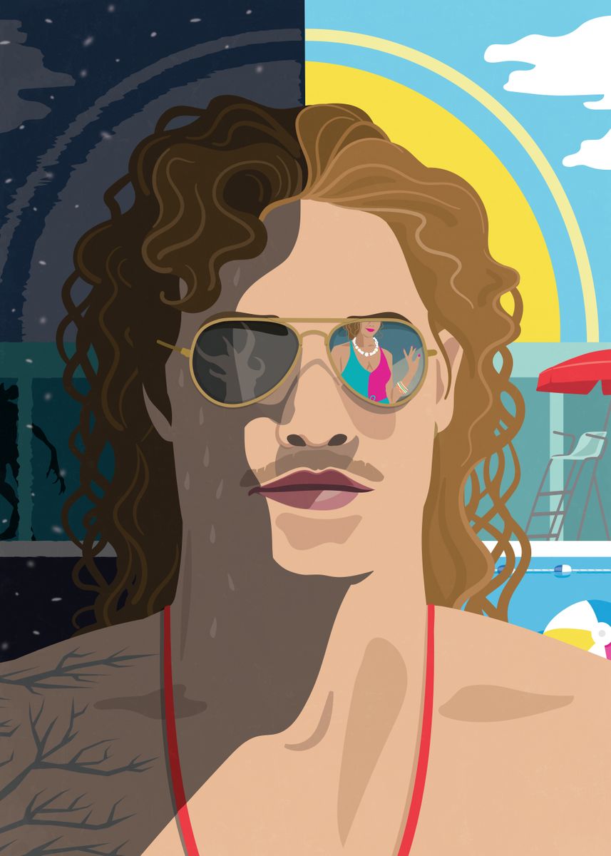 'Two-faced Billy' Poster, picture, metal print, paint by Stranger ...