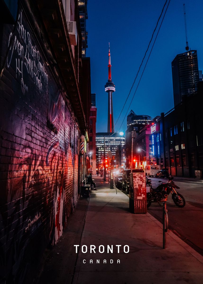 'Toronto ' Poster, picture, metal print, paint by Travel Addict | Displate