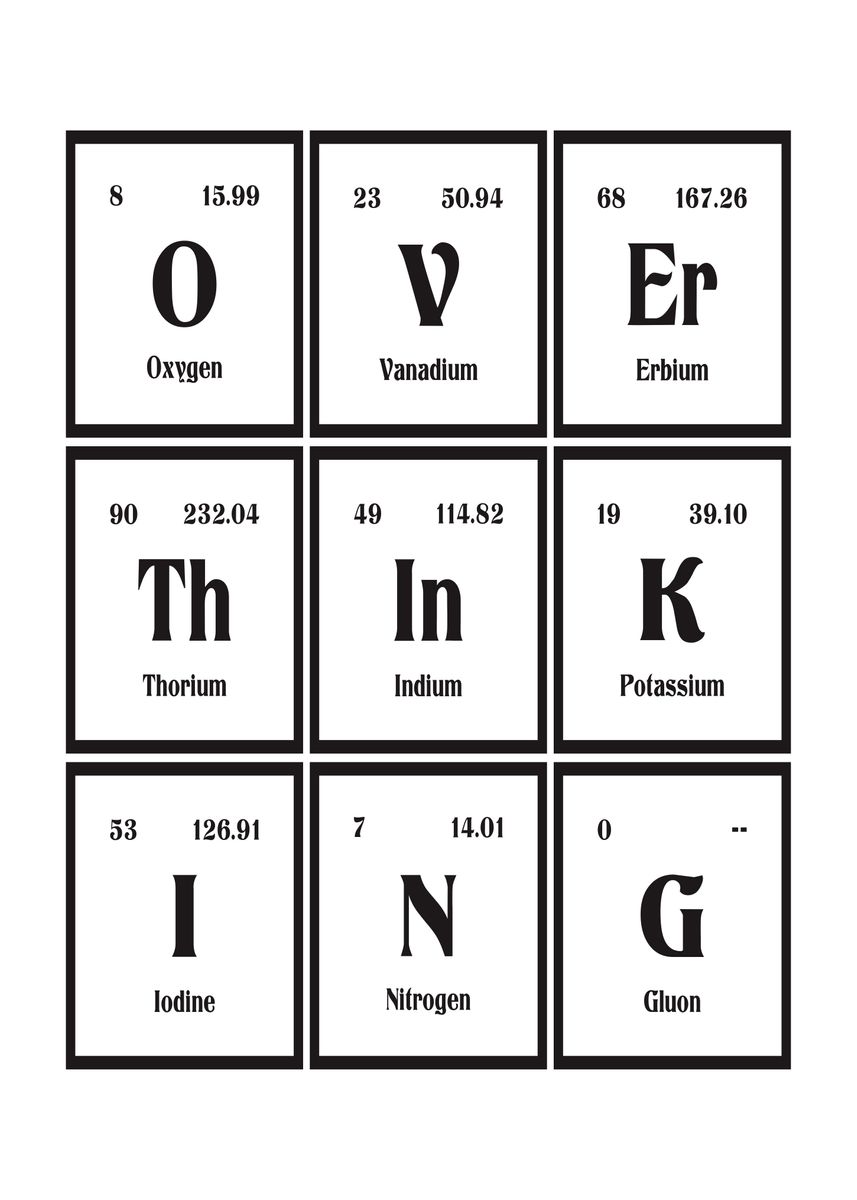 'Overthinking of Elements' Poster, picture, metal print, paint by ...