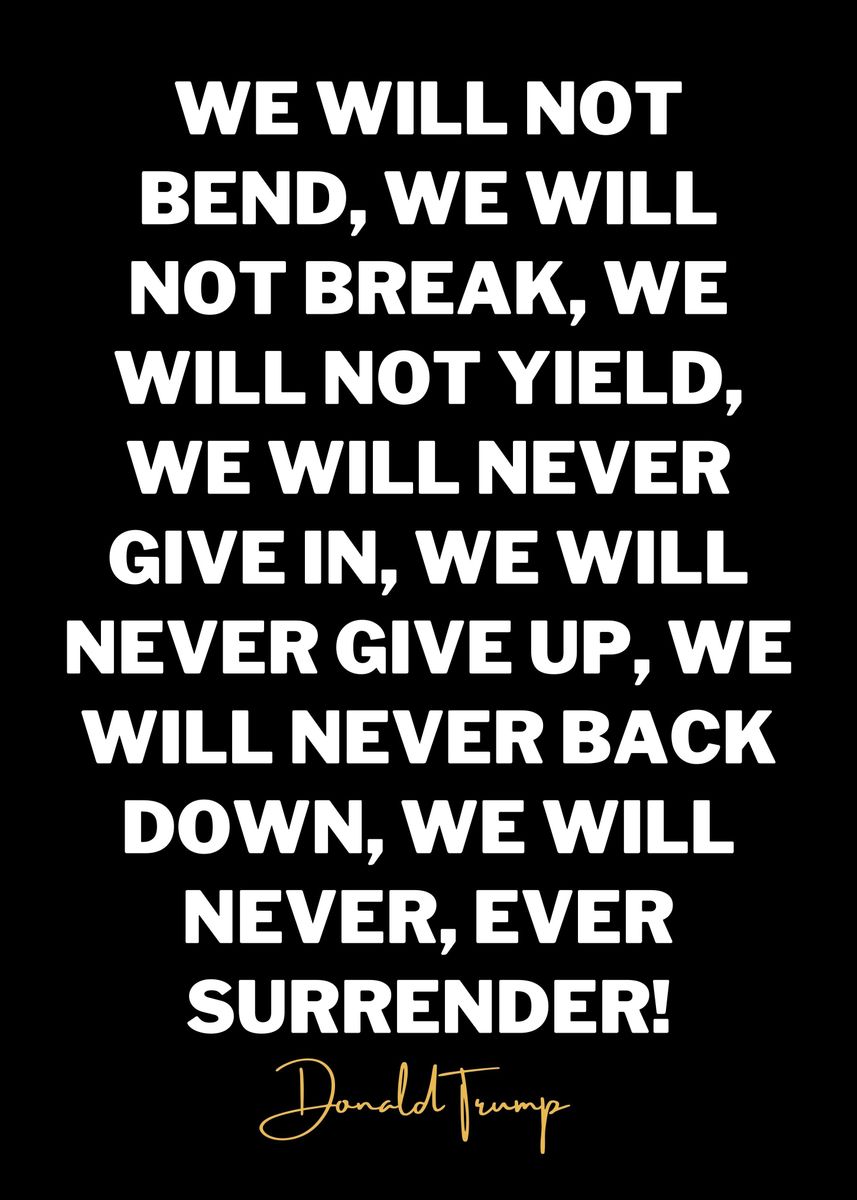 'Donald Trump Quote' Poster, picture, metal print, paint by Nae | Displate