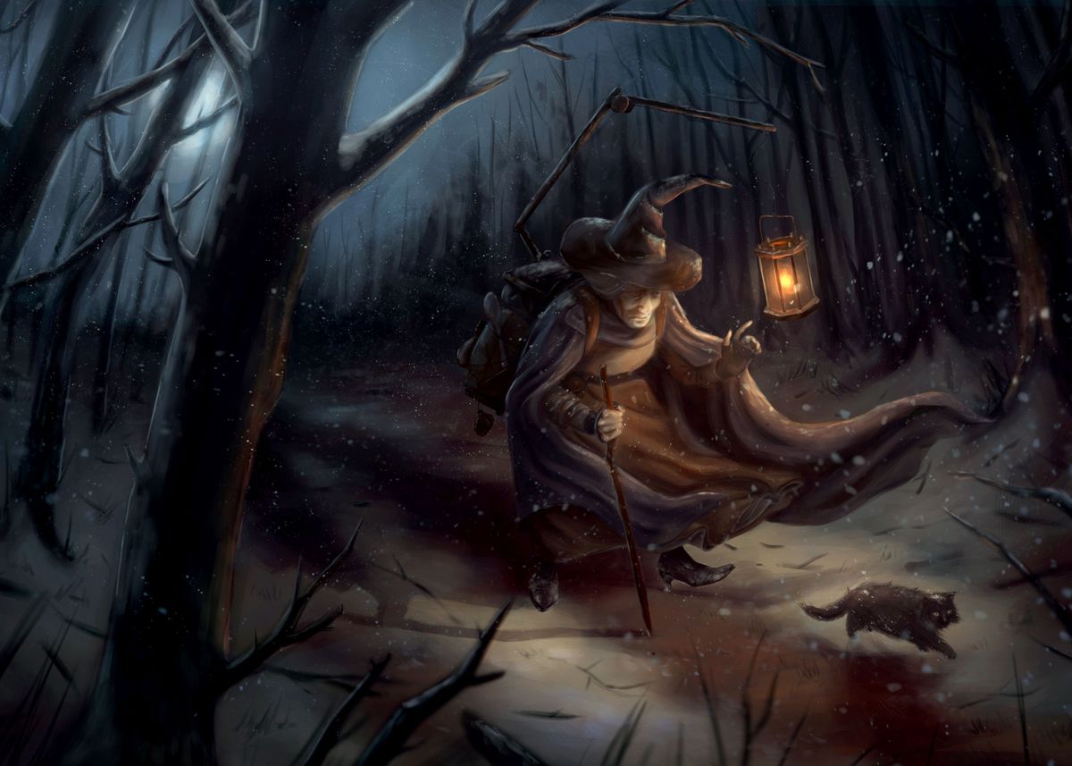 'Agatha the Exiled Witch' Poster by Natasha Rossouw | Displate