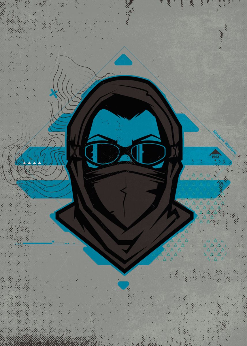 'Incognito blue' Poster, picture, metal print, paint by Call of Duty ...