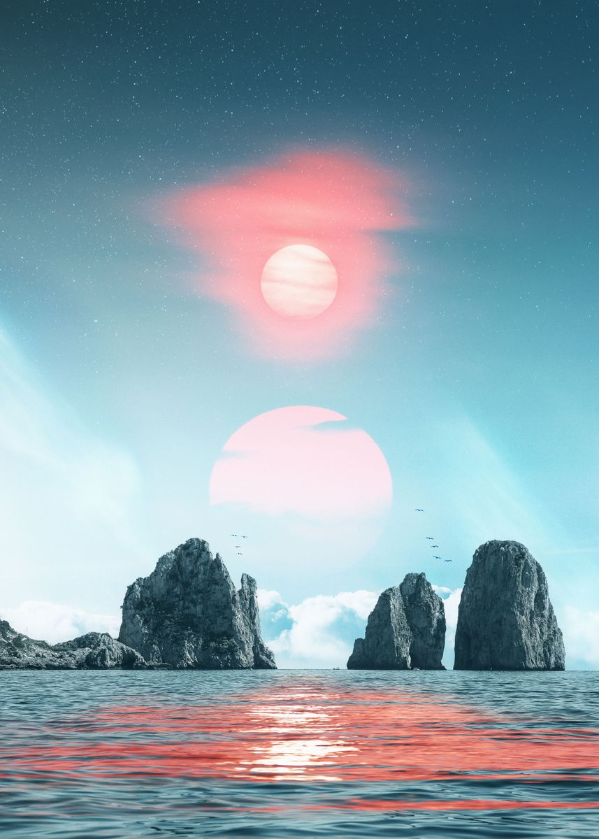 'Of the two suns II' Poster by Joel Mellström | Displate