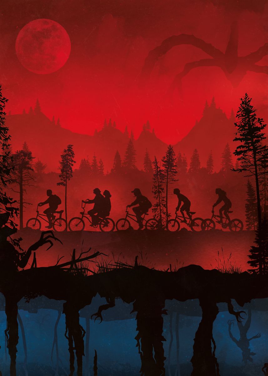 'Upside Down Kids' Poster, picture, metal print, paint by Stranger ...