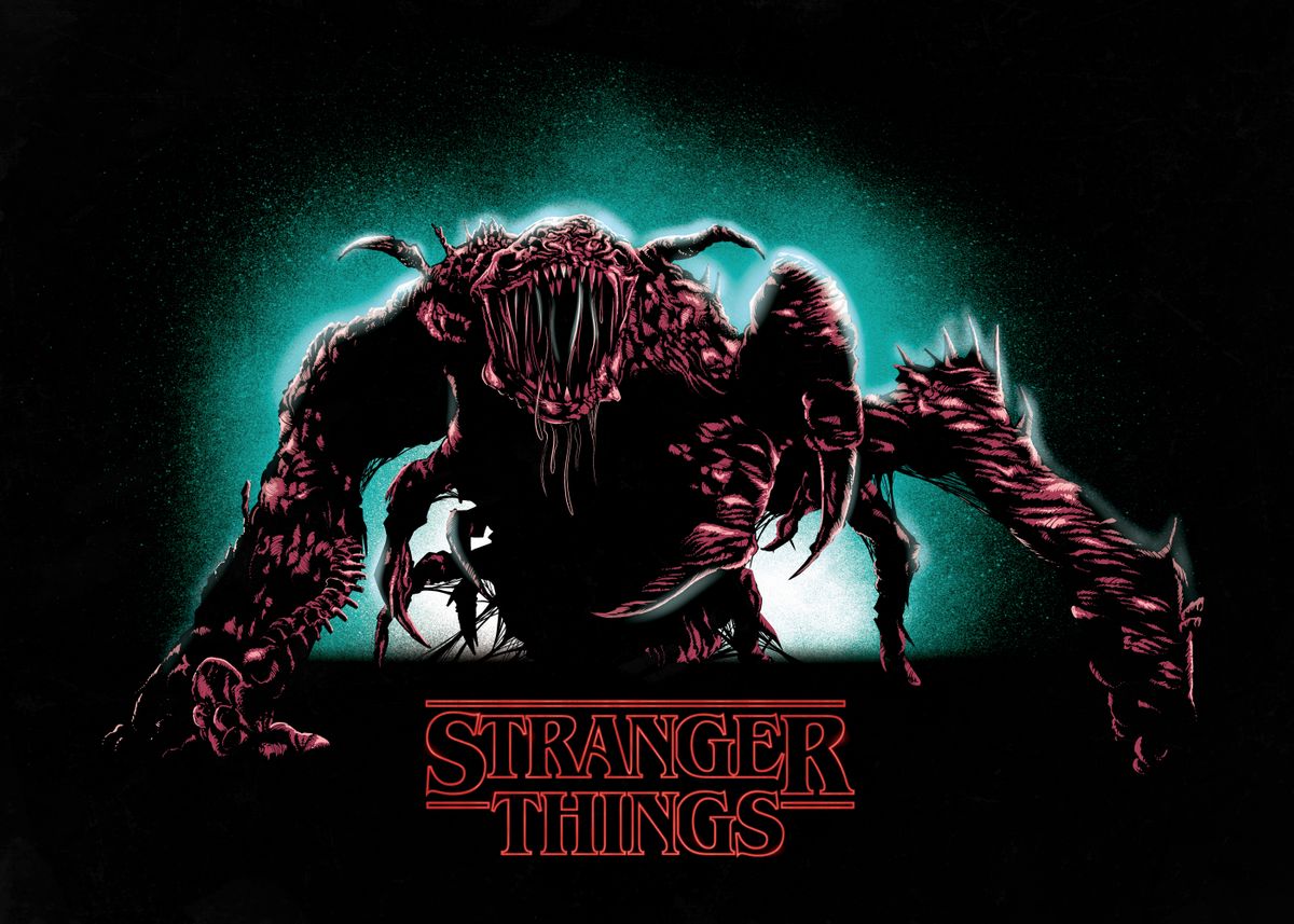 'Monster Illustration' Poster by Stranger Things Series | Displate