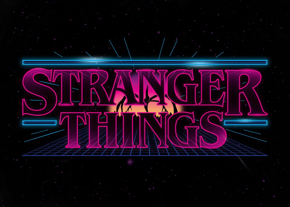 'Typography Poster' Poster by Stranger Things Series | Displate
