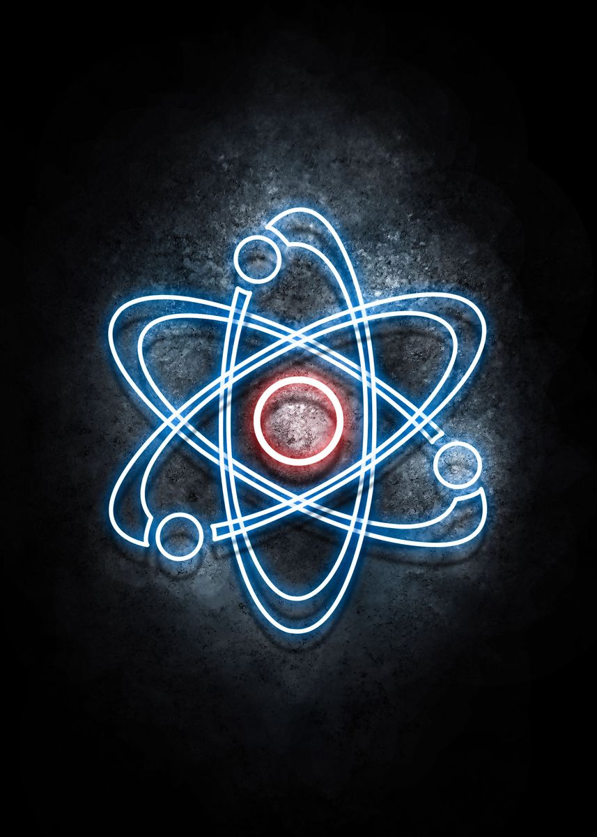 'Atom Electron - Symbol' Poster, picture, metal print, paint by ...