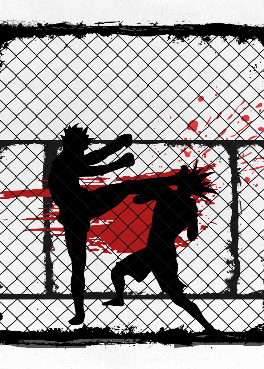 'Fighting Without Rules' Poster, picture, metal print, paint by Ilya ...