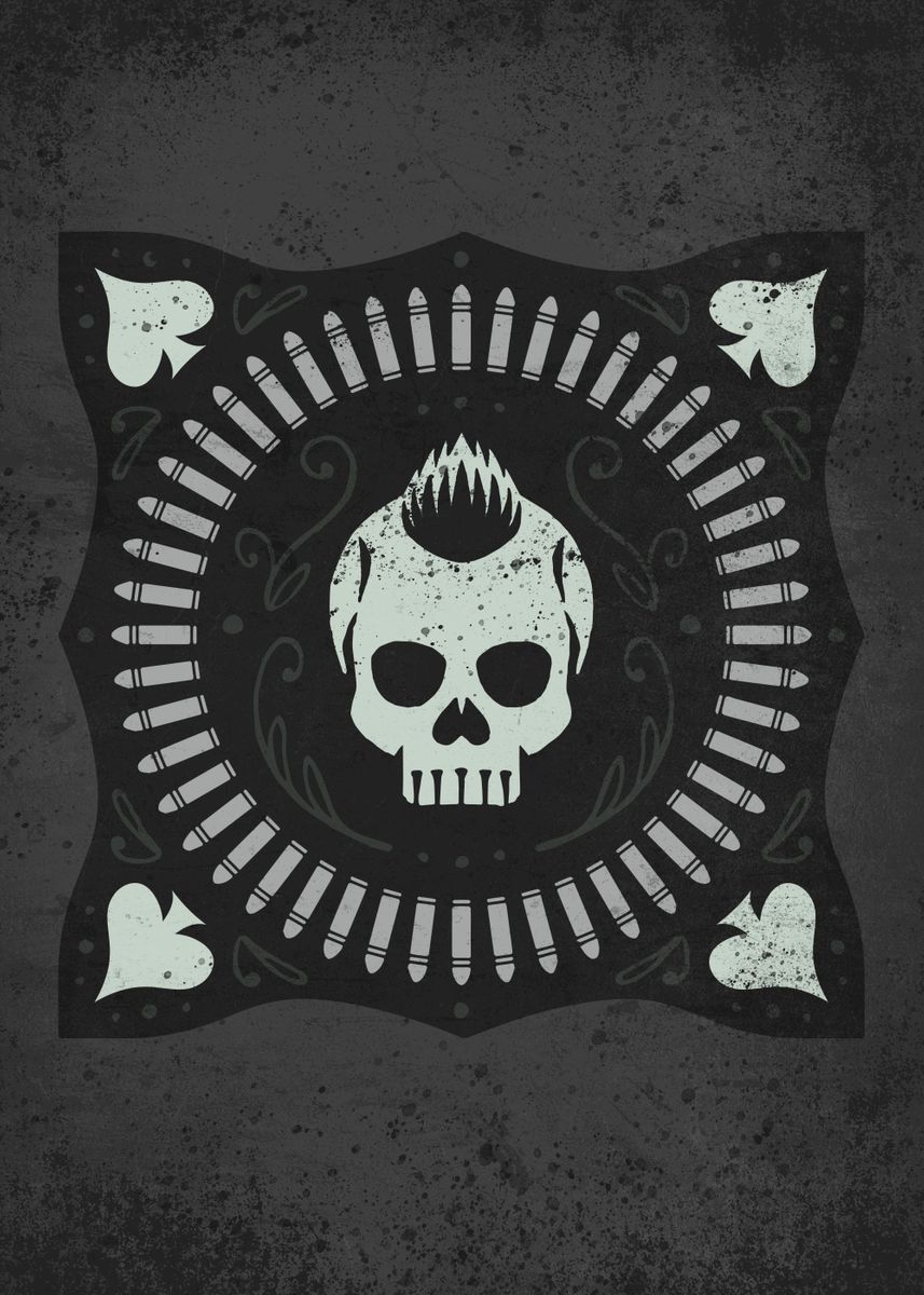 'Skull Mohawk' Poster, picture, metal print, paint by Call of Duty ...