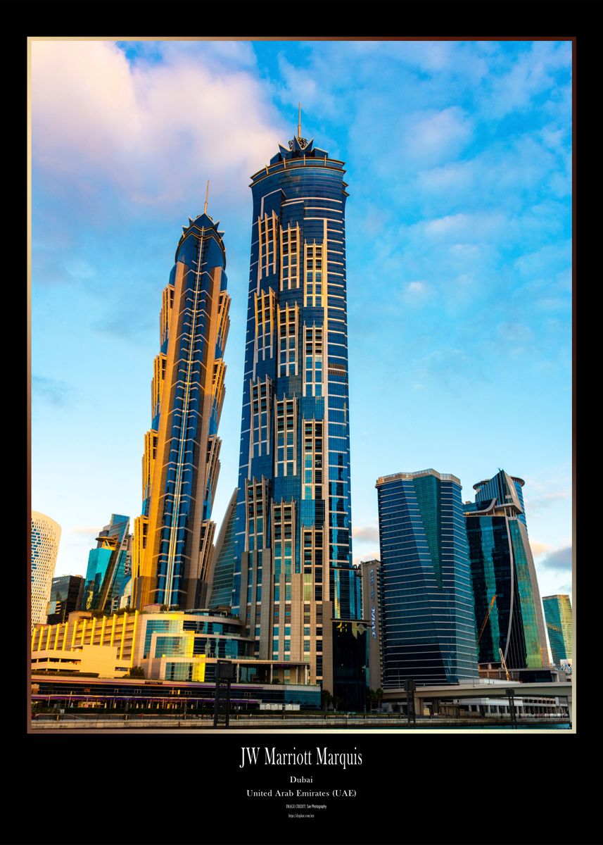 'JW Marriott Marquis' Poster, picture, metal print, paint by NTx ...