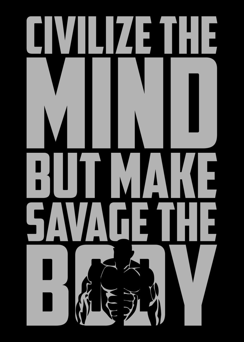 'Civilize The Mind' Poster, picture, metal print, paint by albran karan ...