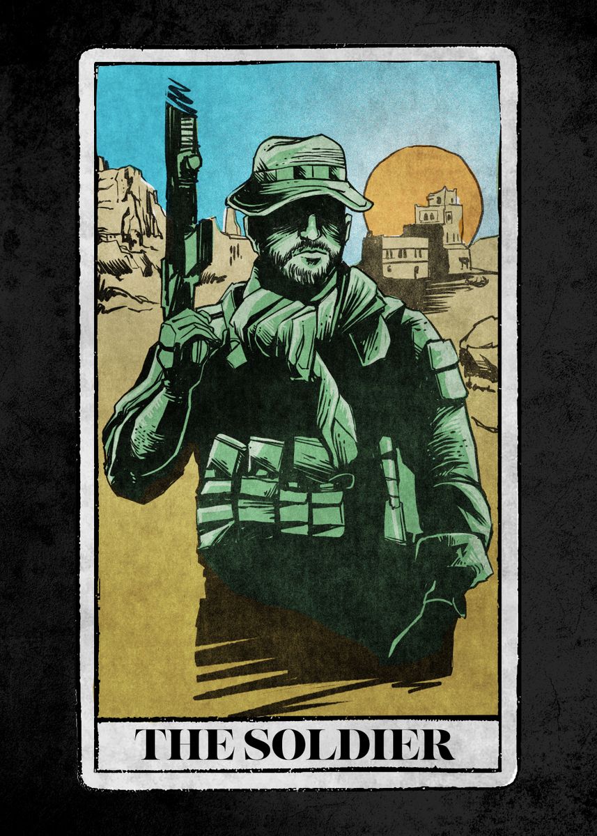'The Soldier Cartel Card' Poster, picture, metal print, paint by Call ...