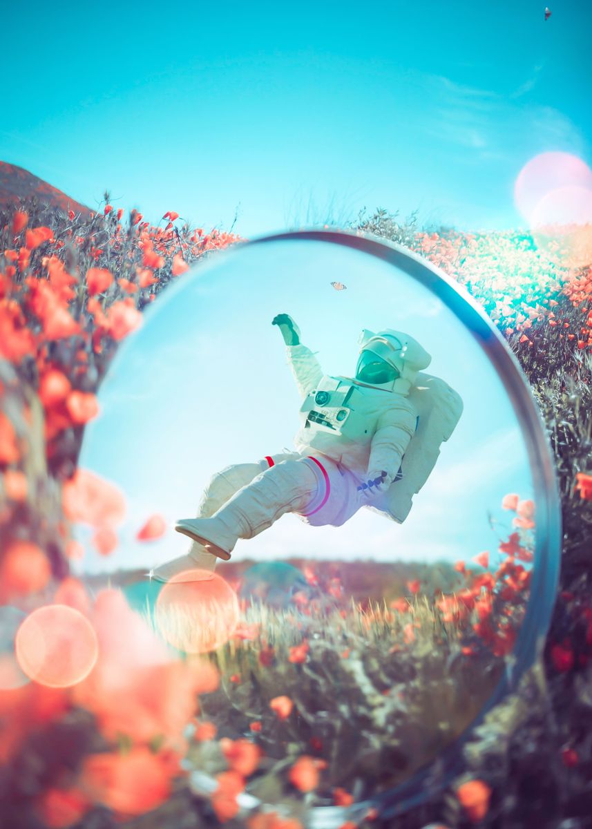 'Astronaut in the mirror' Poster by Gen Z | Displate