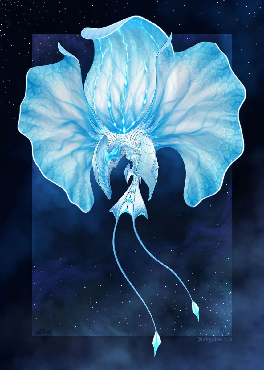 'Orchid Alien' Poster, picture, metal print, paint by SkylineArts | Displate